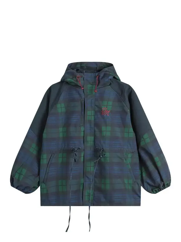 DAMSON MADDER Liu Check Raincoat - Navy