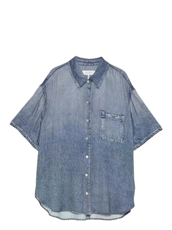 Rag & Bone Short-sleeved Shirt - Blue