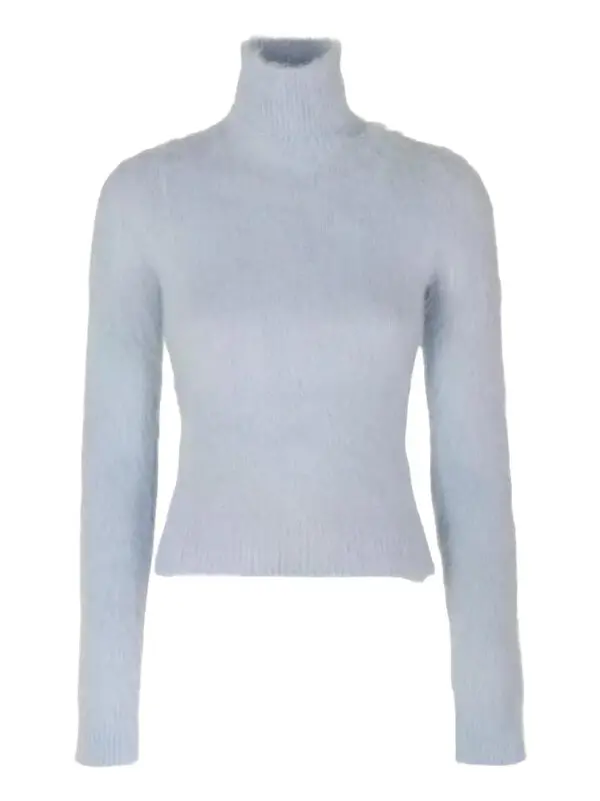 DONDUP Roll-neck Fuzzy-knit Sweater - Blue