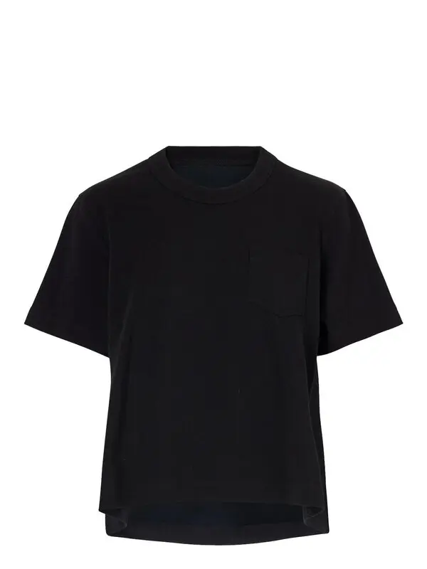 Sacai Cotton-jersey T-shirt - Black
