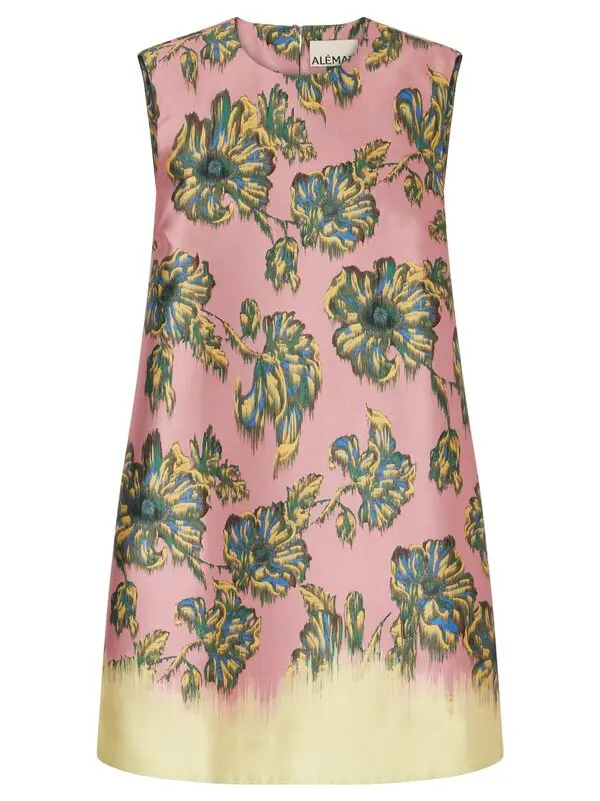 ALEMAIS Faye Floral-print Twill Mini Dress - Multi