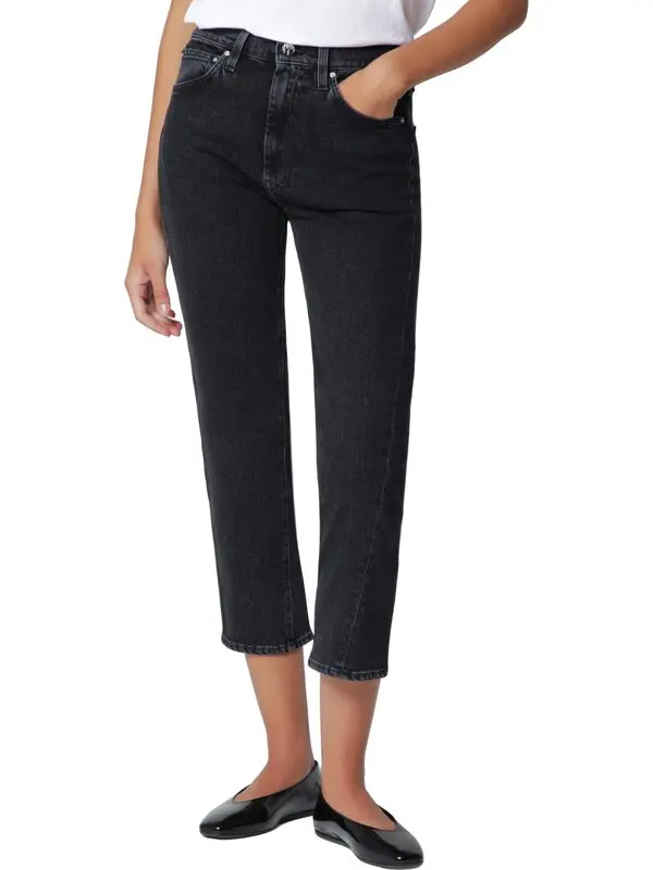 TOTEME Dark Washed Ankle-length Jeans - Grey