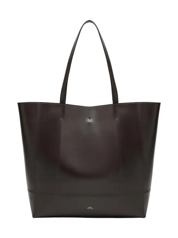 TOTEME Roam Leather Tote Bag - Brown