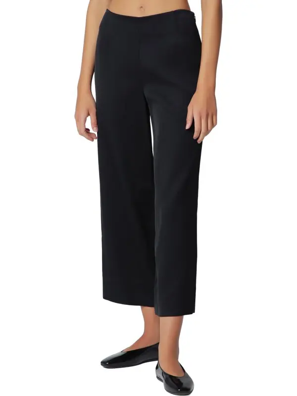 TOTEME Fluid Satin Trousers In Viscose - Black