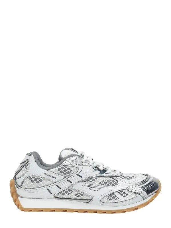 Bottega Veneta Low Orbit Silver/white Trainer - Grey