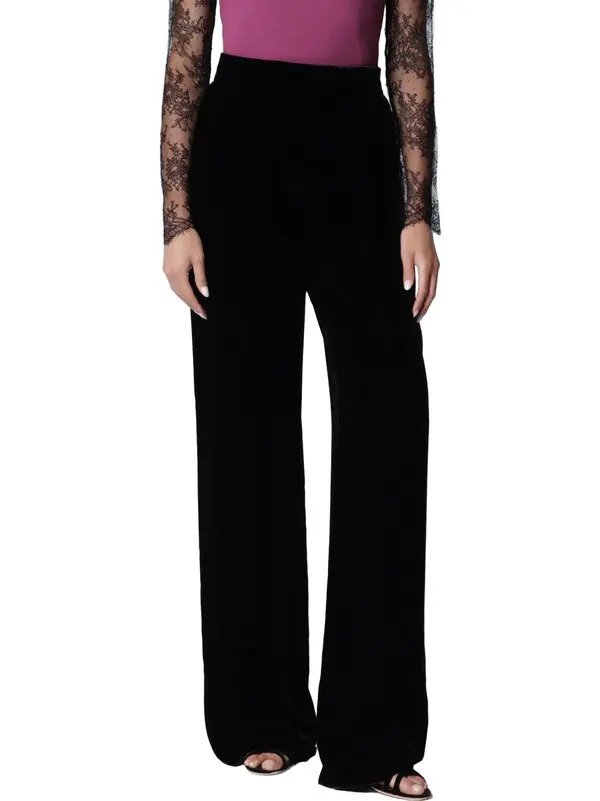 Valentino Garavani Viscose-blend Trousers - Black
