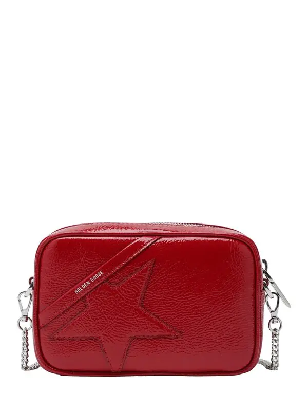GOLDEN GOOSE Mini Star Bag In Patent Leather Ruby - Red