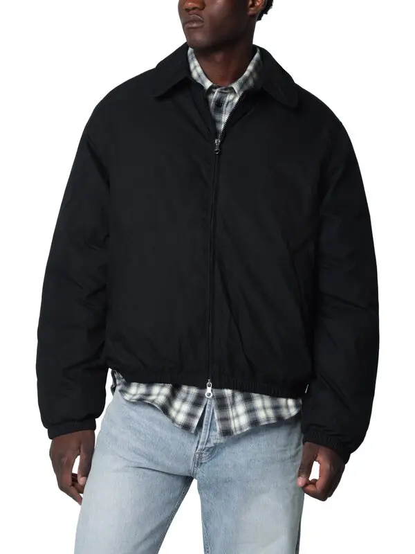 Our Legacy Avenue Puffa Puffer Jacket In Cotton And Nylon - Black