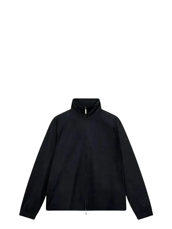 Emporio Armani Raglan-sleeve Zip-up Sweatshirt - Blue