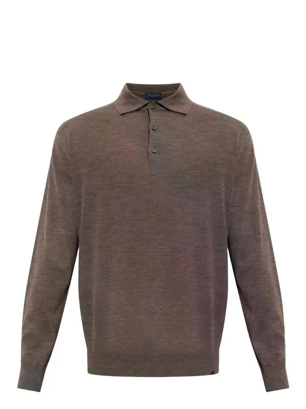 Paul & Shark Long-sleeve Polo Shirt - Brown