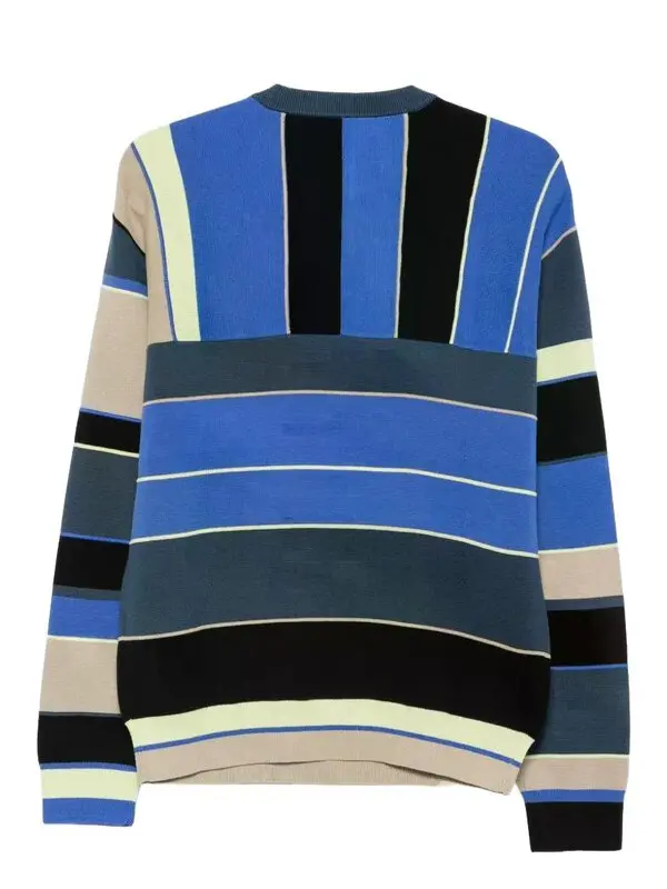 Paul Smith Horizontal-stripe Crew-neck Sweater - Blue
