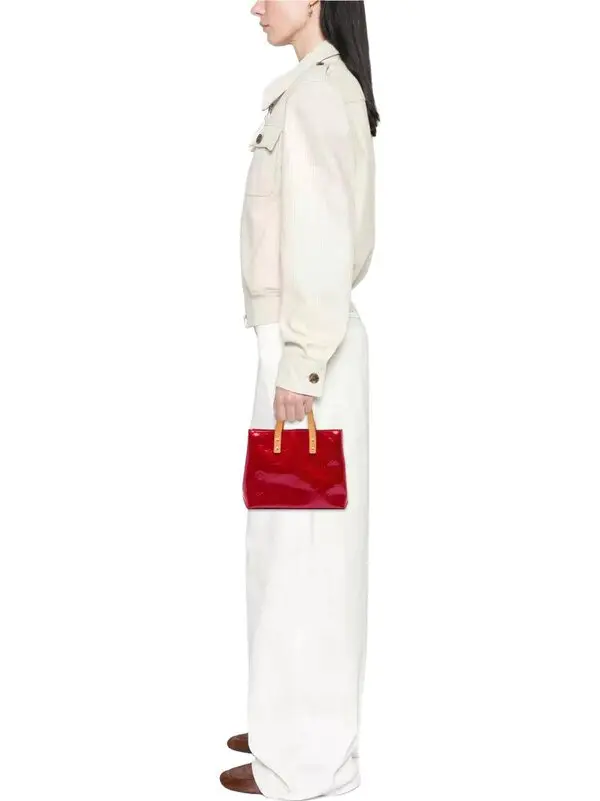 LOUIS VUITTON 2008 Monogram Vernis Reade Pm Handbag - Red
