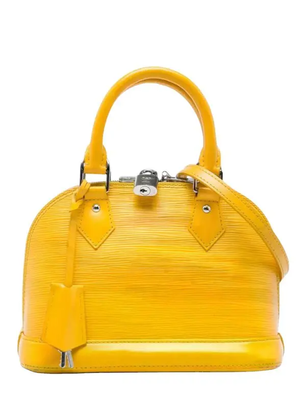 LOUIS VUITTON 2013 Epi Alma Bb Satchel - Yellow