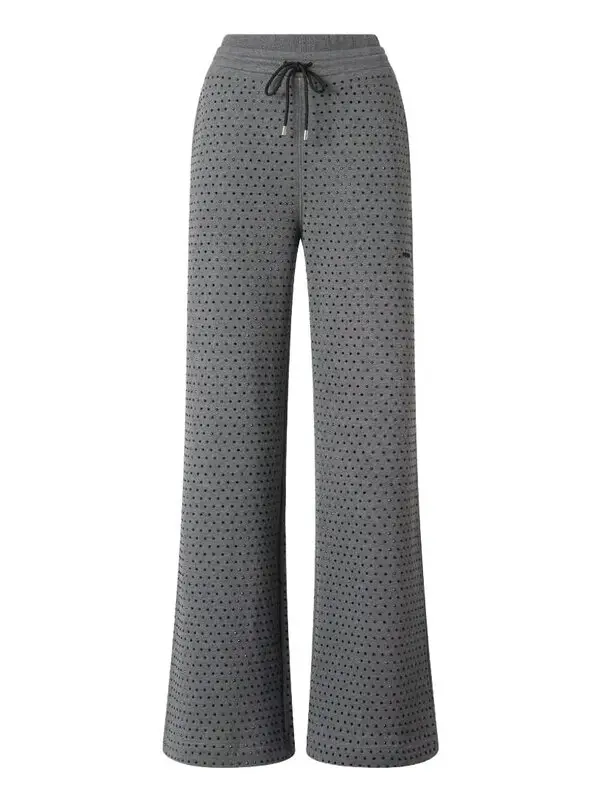 Pinko Rhinestone-embellished Track Pants - Grey