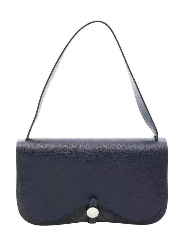 Hermès 2005 Vache Liege And Toile Sac Colorado Pm Shoulder Bag - Blue