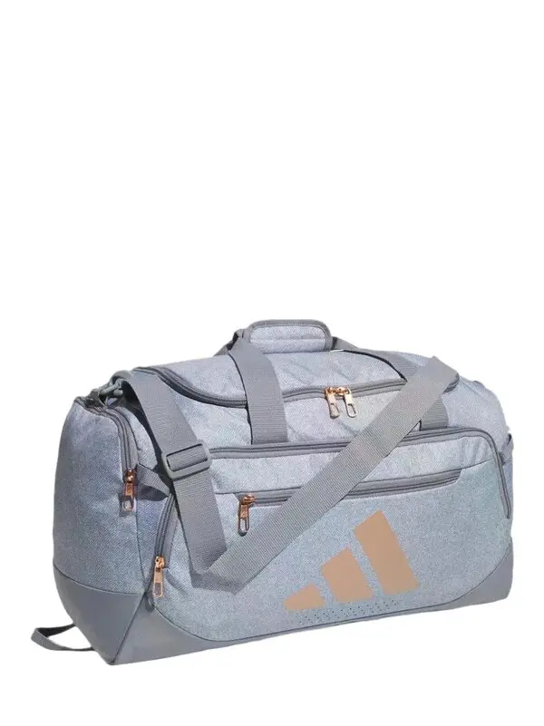 Adidas Defender 5 Logo-print Small Duffel Bag - Grey