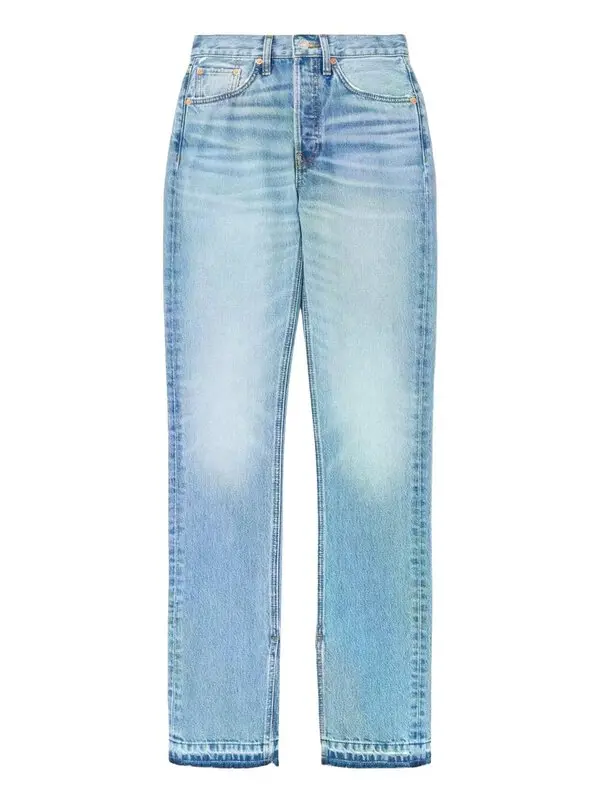 RE/DONE High-rise Light Wash Jeans - Blue