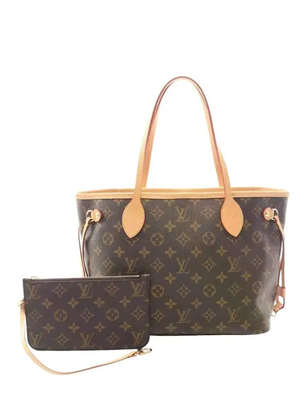 LOUIS VUITTON 2000-2026 Monogram Neverfull Pm Tote Bag - Brown