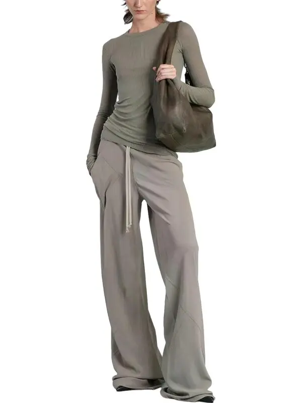 Rick Owens Ribbed Long-sleeve Sweater - Grey