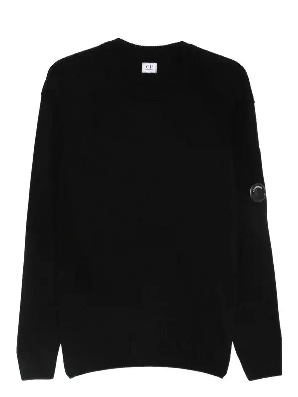 C.P. COMPANY Lambswool Sweater - Black