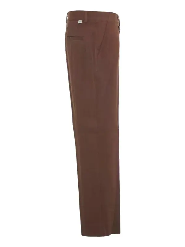 PAOLO PECORA Straight-leg Chino Trousers - Brown