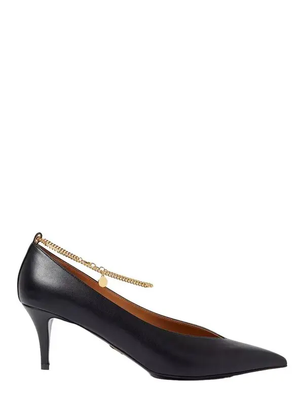 Stella McCartney Chain-link Pointed-toe Pumps - Black