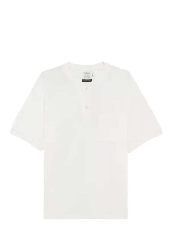 ROY ROGER'S Piqué Chest-pocket T-shirt - Neutrals