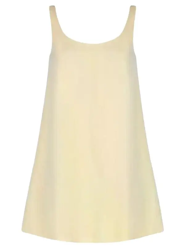 Smythe Scoop-neck Mini Dress - Yellow