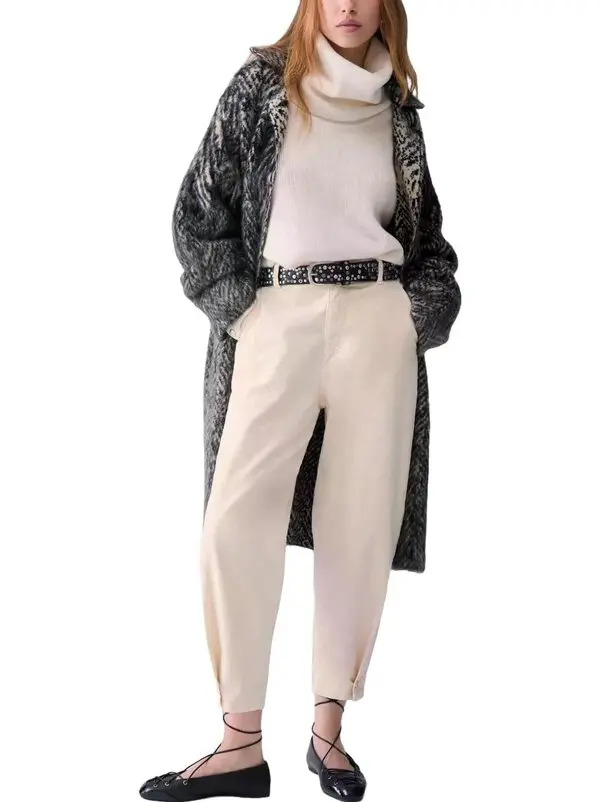 Liu Jo Boyfriend Velvet Trousers - Neutrals