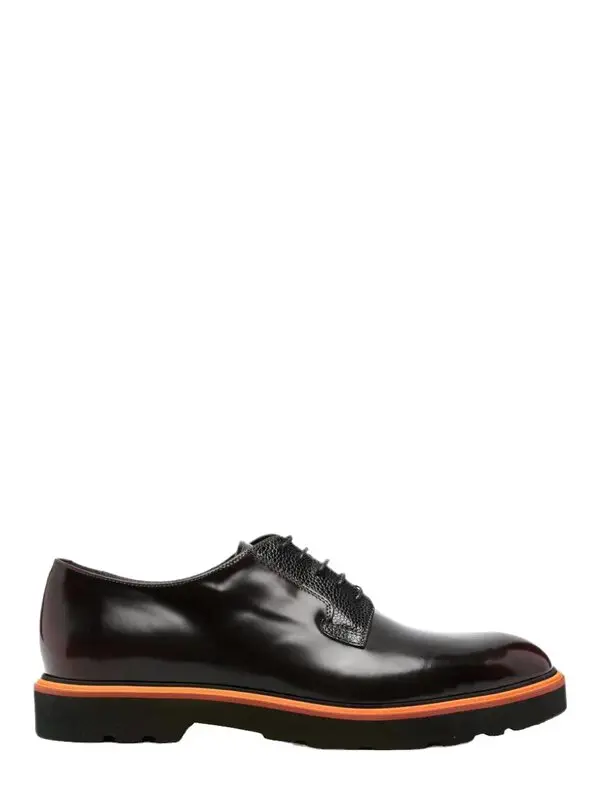 Paul Smith High-shine Derby Shoes - Brown