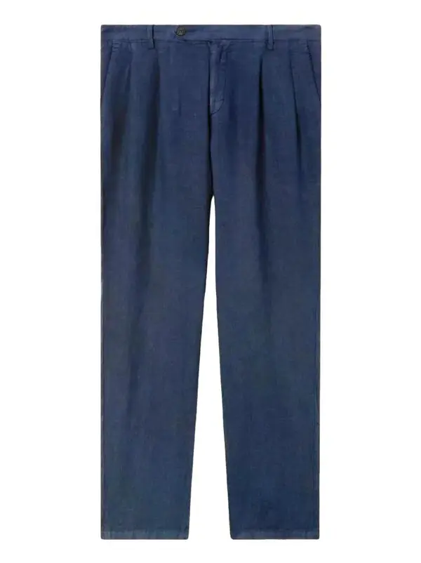 MC2 SAINT BARTH Havier Pleated Tailored Trousers - Blue
