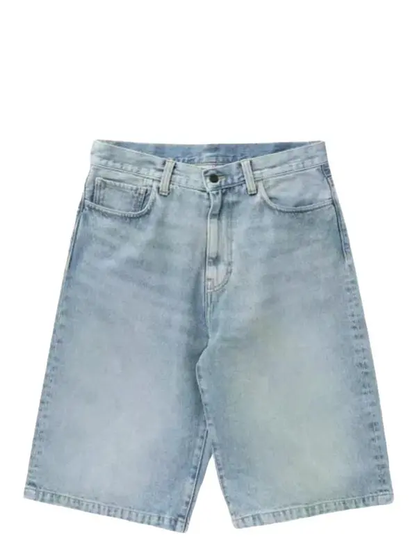 Carhartt Work In Progress Langdon Logo-patch Shorts - Blue
