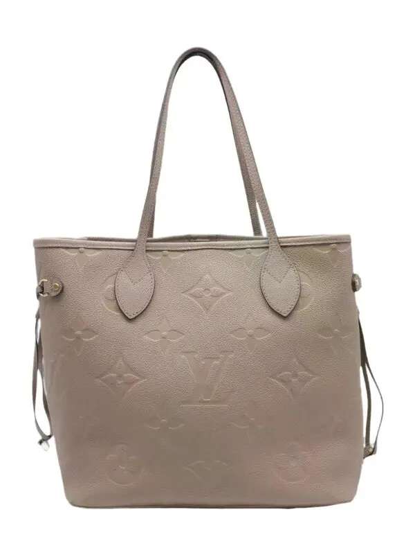 LOUIS VUITTON 2010s Monogram Empreinte Neverfull Mm Tote Bag - Neutrals