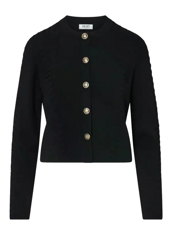 Liu Jo Cardigan With Braided Details - Black