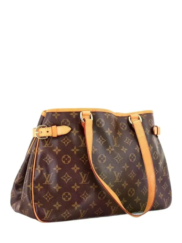 LOUIS VUITTON Batignolles Handbag Monogram Canvas Horizontal Tote Bag - Brown