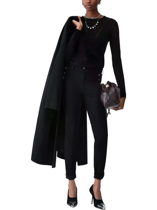 Liu Jo Knit Top With Cut-out - Black