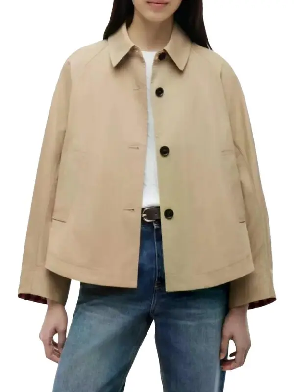 Tommy Hilfiger Raglan-sleeve Storm-flap Jacket - Neutrals