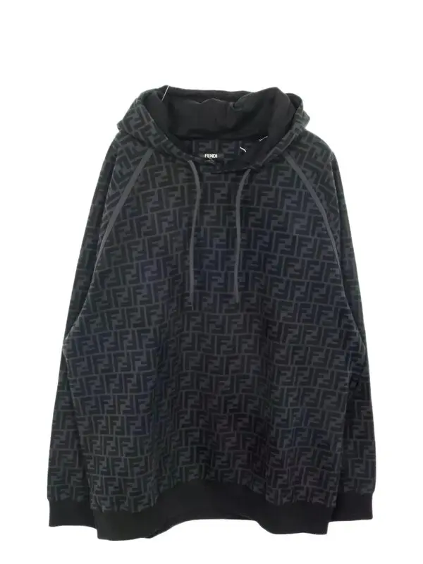 Fendi 2010s Zucca-pattern Hoodie - Grey
