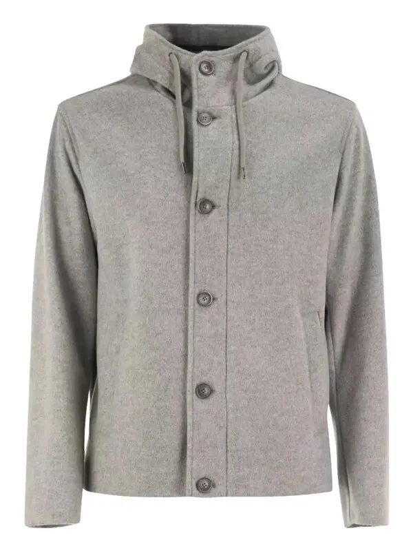 Herno Hooded Jacket - Grey