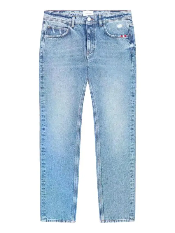 AMISH SUPPLIES Whiskered Skinny-fit Jeans - Blue