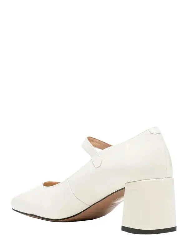 LINDA BAUMANN Buckle-fastening Block-heel Pumps - Neutrals
