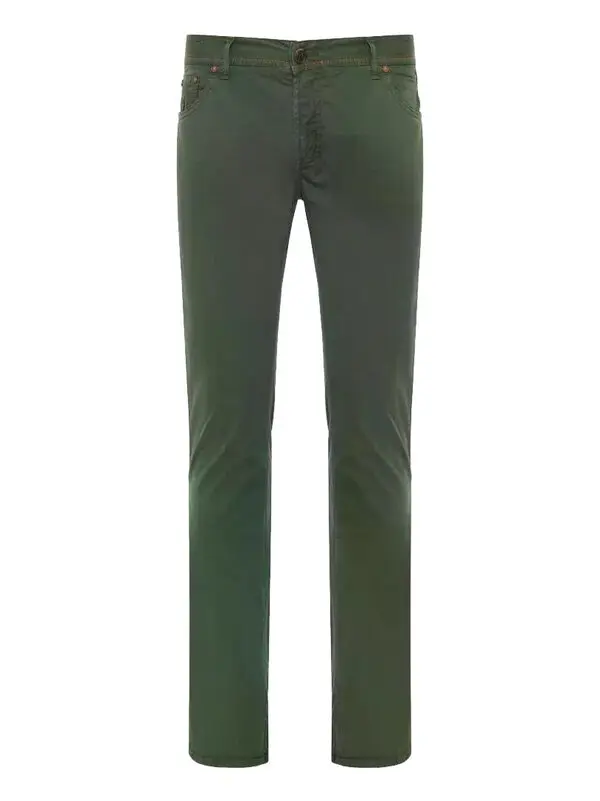 RICHARD J. BROWN Tokyo Logo-patch Straight-leg Trousers - Green