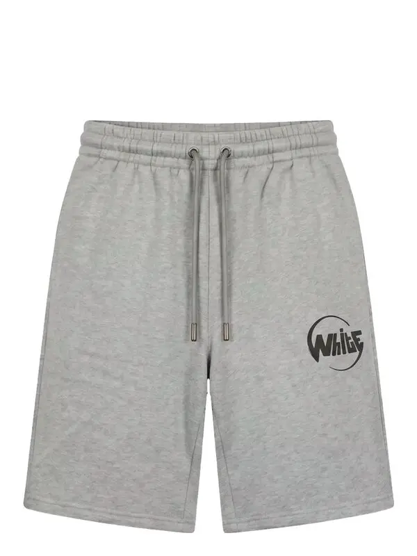 Off-White Logo-print Drawstring-waist Shorts - Grey