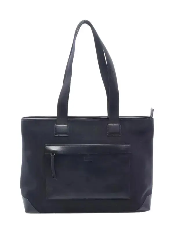 Gucci Canvas Leather Tote Bag - Black