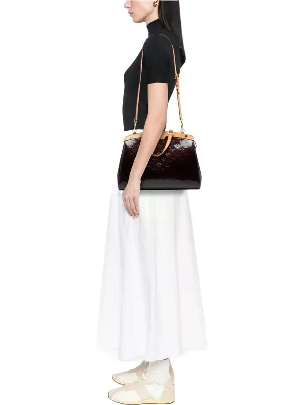 LOUIS VUITTON Monogram Vernis Brea Mm Satchel - Purple