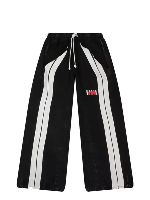 RIVINGTON ROI REBIS Apocrypha Side-stripe Trousers - Black