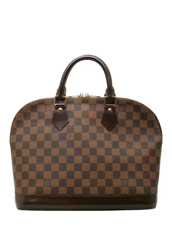 LOUIS VUITTON 2008 Damier Ebene Alma Pm Handbag - Brown
