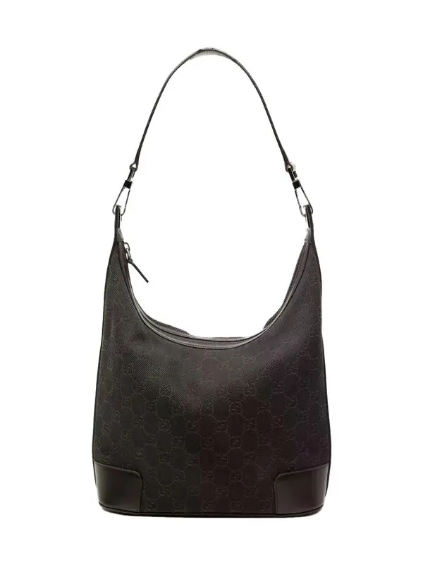 Gucci 2000-2015 Gg Denim Shoulder Bag - Brown