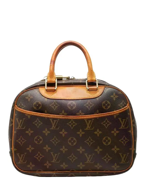LOUIS VUITTON 2004 Monogram Trouville Handbag - Brown