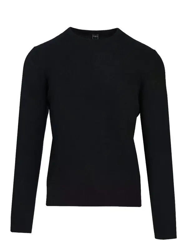 Fedeli Cashmere Crew-neck Sweater - Blue